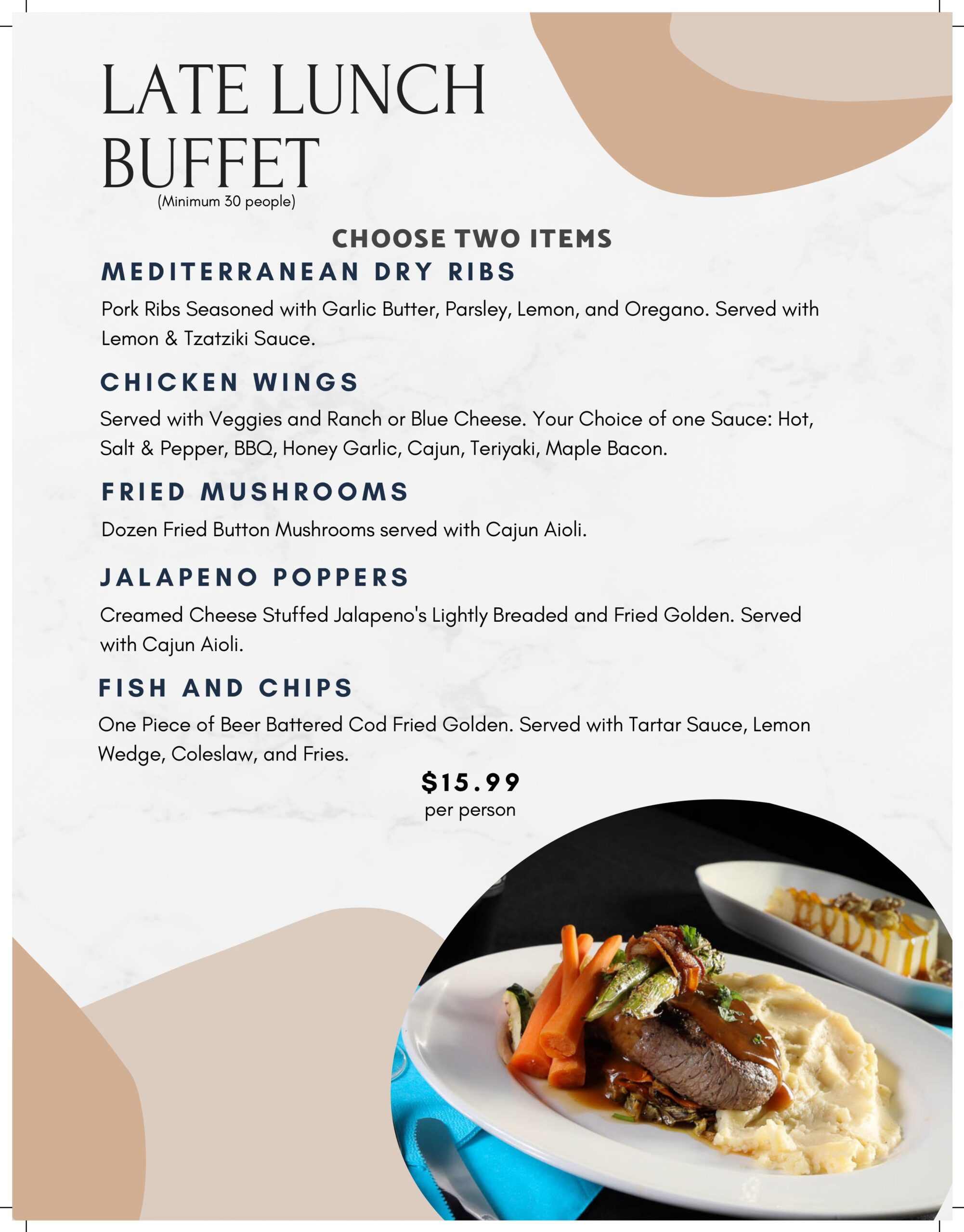 Catering Menu - Medicine Hat Banquets